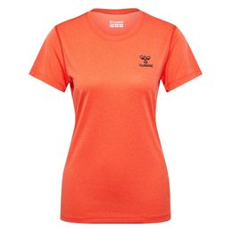 Hummel Funktionsshirt Damen Gr&ouml;&szlig;e XXL orangerot / schwarz