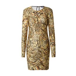Just Cavalli Kleid 'VESTITI' Damen Gr&ouml;&szlig;e 36 cognac / honig / schwarz Winterkleid