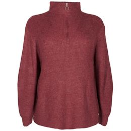 ZIZZI Pullover 'Fllola' Damen Gr&ouml;&szlig;e XXXL/4XL rotmeliert