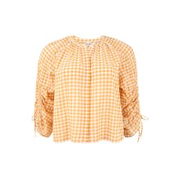 GAP Bluse Damen Gr&ouml;&szlig;e M goldgelb / wei&szlig;