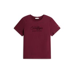Tommy Hilfiger T-Shirt Damen Gr&ouml;&szlig;e M bordeaux / schwarz