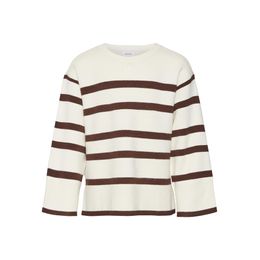 Vero Moda Girl Pullover 'VMSABA' M&auml;dchen Gr&ouml;&szlig;e 158/164 schoko / wei&szlig;