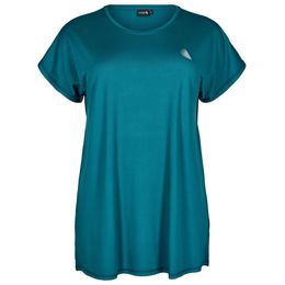 Active By Zizzi T-Shirt 'Abasic' Damen Gr&ouml;&szlig;e XL/XXL smaragd