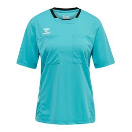 Hummel Sportshirt 'Referee Chevron' Damen Gr&ouml;&szlig;e XL aqua / schwarz / wei&szlig;