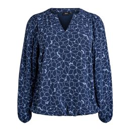 ZIZZI Bluse 'Cabine' Damen Gr&ouml;&szlig;e 11XL/12XL navy / wei&szlig;