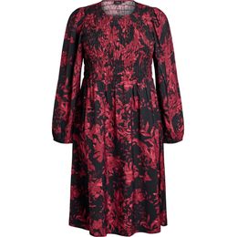 ZIZZI Kleid 'Mnabila' Damen Gr&ouml;&szlig;e 58/60 rot / schwarz Winterkleid