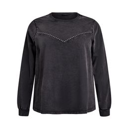ZIZZI Sweatshirt 'Dina' Damen Gr&ouml;&szlig;e 11XL/12XL grau