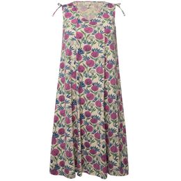 Ulla Popken Kleid Damen Gr&ouml;&szlig;e 42/44 enzian / pastellgr&uuml;n / orchidee / offwhite Winterkleid