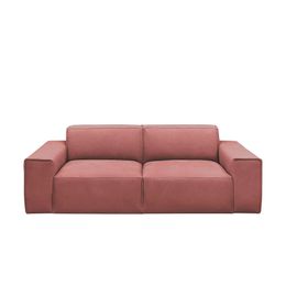 Gray & Jones Einzelsofa im Trendstoff Baltic Breeze rot Ma&szlig;e (cm): B: 196 H: 71 T: 101.0 &raquo; M&ouml;bel Kraft