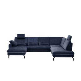 Kollektion Kraft Wohnlandschaft aus Mikrofaser Grace blau Ma&szlig;e (cm): B: 332 H: 89 T: 220.0 &raquo; M&ouml;bel Kraft
