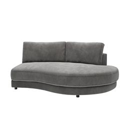 Jette Home Element Abschluss rund rechts in Cord Modulsofa Sila grau Ma&szlig;e (cm): B: 205 H: 85 T: 166.0 &raquo; M&ouml;bel Kraft