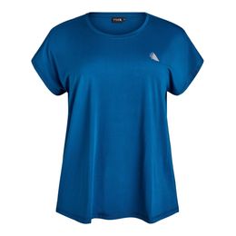 ZIZZI T-shirt 'ABASIC' Damen Gr&ouml;&szlig;e 7XL/8XL blau / wei&szlig;