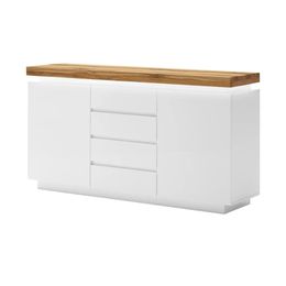 M&ouml;bel Kraft Sideboard wei&szlig; Ma&szlig;e (cm): B: 150 H: 81 T: 40.0 &raquo; M&ouml;bel Kraft