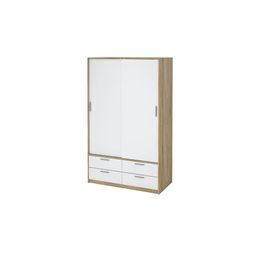 M&ouml;bel Kraft Schwebet&uuml;renschrank 2-t&uuml;rig wei&szlig; Ma&szlig;e (cm): B: 121 H: 200 T: 60.0 &raquo; M&ouml;bel Kraft