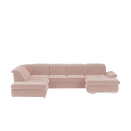 Kollektion Kraft Wohnlandschaft Mikrofaser rosa/pink Ma&szlig;e (cm): B: 371 H: 100 T: 260.0 &raquo; M&ouml;bel Kraft