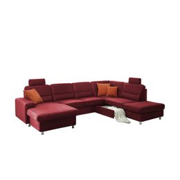 Kollektion Kraft Wohnlandschaft Steel Marc rot Ma&szlig;e (cm): B: 311 H: 85 T: 234.0 &raquo; M&ouml;bel Kraft
