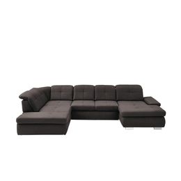 Kollektion Kraft Wohnlandschaft aus Mikrofaser Affair braun Ma&szlig;e (cm): B: 371 H: 100 T: 260.0 &raquo; M&ouml;bel Kraft