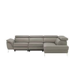Primo Leder Ecksofa Dallas grau Ma&szlig;e (cm): B: 283 H: 74 T: 228.0 &raquo; M&ouml;bel Kraft