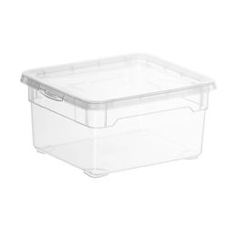 Rotho Aufbewahrungsbox CLEAR transparent/klar Kunststoff Ma&szlig;e (cm): B: 16,5 H: 9 &raquo; M&ouml;bel Kraft
