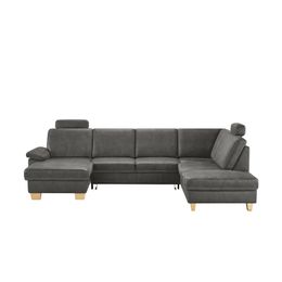 Kollektion Kraft Wohnlandschaft Kunstleder Samu grau Ma&szlig;e (cm): B: 316 H: 90 T: 235.0 &raquo; M&ouml;bel Kraft