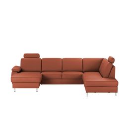Kollektion Kraft Wohnlandschaft mit Sitz- und R&uuml;ckenbezug aus Leder Kathi rot Ma&szlig;e (cm): B: 314 H: 86 T: 235.0 &raquo; M&ouml;bel Kraft