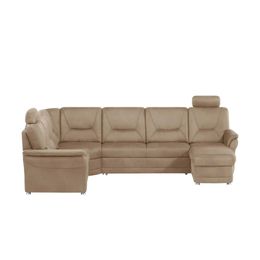 Kollektion Kraft Wohnlandschaft aus Mikrofaser Edda beige Ma&szlig;e (cm): B: 309 H: 96 T: 227.0 &raquo; M&ouml;bel Kraft