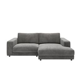 Jette Home Ecksofa in Cord Sila grau Ma&szlig;e (cm): B: 250 H: 85 T: 170.0 &raquo; M&ouml;bel Kraft