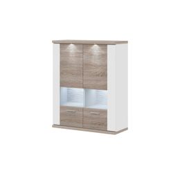 Primo H&auml;ngevitrine Titan holzfarben Ma&szlig;e (cm): B: 106 H: 130 T: 42.0 &raquo; M&ouml;bel Kraft