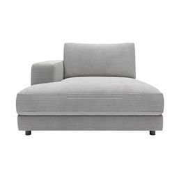 Jette Home Element Ottomane links in Cord Modulsofa Sila grau Ma&szlig;e (cm): B: 125 H: 85 T: 170.0 &raquo; M&ouml;bel Kraft