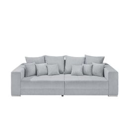 Primo Bigsofa aus Cordstoff Ricardo grau Ma&szlig;e (cm): B: 262 H: 85 T: 111.0 &raquo; M&ouml;bel Kraft