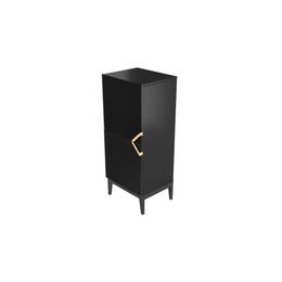 M&ouml;bel Kraft Highboard schwarz Ma&szlig;e (cm): B: 50,5 H: 120,5 &raquo; M&ouml;bel Kraft