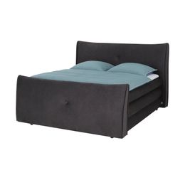 Smart Boxspringbett mit Stauraum Luxus grau Ma&szlig;e (cm): B: 214 H: 131 &raquo; M&ouml;bel Kraft
