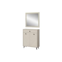 M&ouml;bel Kraft Garderobenkombination beige Ma&szlig;e (cm): B: 80 H: 190 T: 35.0 &raquo; M&ouml;bel Kraft