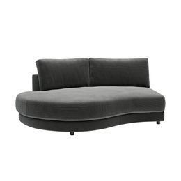 Jette Home Element Abschluss rund links in Feincord Modulsofa Sila grau Ma&szlig;e (cm): B: 205 H: 85 T: 166.0 &raquo; M&ouml;bel Kraft