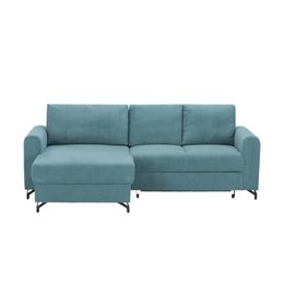 Primo Ecksofa Cord Latina blau Ma&szlig;e (cm): B: 232 H: 110 T: 156.0 &raquo; M&ouml;bel Kraft