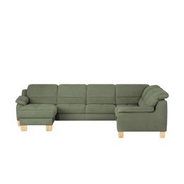 Kollektion Kraft Wohnlandschaft aus Mikrofaser Hanna gr&uuml;n Ma&szlig;e (cm): B: 322 H: 84 T: 264.0 &raquo; M&ouml;bel Kraft