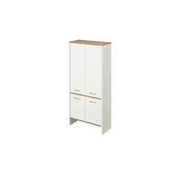M&ouml;bel Kraft Midischrank wei&szlig; Ma&szlig;e (cm): B: 62 H: 136 T: 28.0 &raquo; M&ouml;bel Kraft