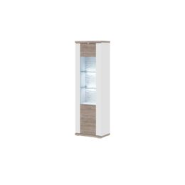 Primo Vitrine Titan wei&szlig; Ma&szlig;e (cm): B: 66 H: 207 T: 42.0 &raquo; M&ouml;bel Kraft