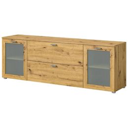 M&ouml;bel Kraft Lowboard holzfarben Ma&szlig;e (cm): B: 180 H: 62 T: 37.0 &raquo; M&ouml;bel Kraft