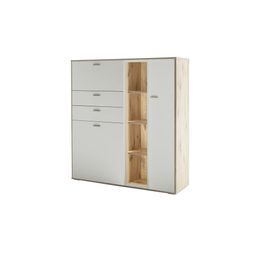Primo Highboard Santerno wei&szlig; Ma&szlig;e (cm): B: 124 H: 133 T: 37.0 &raquo; M&ouml;bel Kraft