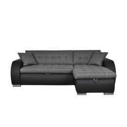 M&ouml;bel Kraft Ecksofa schwarz Ma&szlig;e (cm): B: 242 H: 80 T: 161.0 &raquo; M&ouml;bel Kraft