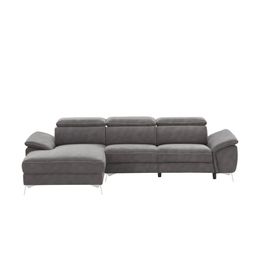Primo Ecksofa mit Relaxfunktion Danae small grau Ma&szlig;e (cm): B: 282 H: 78 T: 166.0 &raquo; M&ouml;bel Kraft