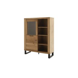 Primo Kombi-Highboard Kain holzfarben Ma&szlig;e (cm): B: 108 H: 140 T: 40.0 &raquo; M&ouml;bel Kraft
