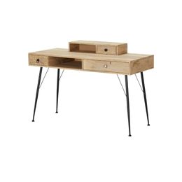 M&ouml;bel Kraft Schreibtisch holzfarben Ma&szlig;e (cm): B: 125 H: 86 T: 58.0 &raquo; M&ouml;bel Kraft