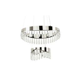 KHG LED-Kristall-Pendelleuchte chrom silber Ma&szlig;e (cm): H: 150 &Oslash;: 50.0 &raquo; M&ouml;bel Kraft