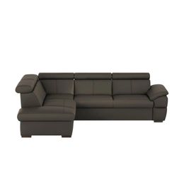 Primo Ecksofa aus Echtleder Town braun Ma&szlig;e (cm): B: 264 H: 76 T: 210.0 &raquo; M&ouml;bel Kraft