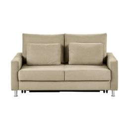 M&ouml;bel Kraft Schlafsofa Mikrofaser F&uuml;rth beige Ma&szlig;e (cm): B: 166 H: 90 T: 95.0 &raquo; M&ouml;bel Kraft