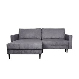 Primo Ecksofa trendiger Cordstoff Livorno grau Ma&szlig;e (cm): B: 221 H: 105 T: 153.0 &raquo; M&ouml;bel Kraft