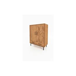 M&ouml;bel Kraft Highboard holzfarben Ma&szlig;e (cm): B: 97 H: 125 &raquo; M&ouml;bel Kraft