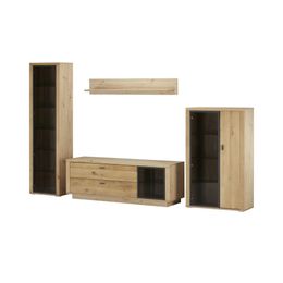 Woodford Wohnkombination Malaga holzfarben Ma&szlig;e (cm): B: 321 H: 209 T: 50.0 &raquo; M&ouml;bel Kraft